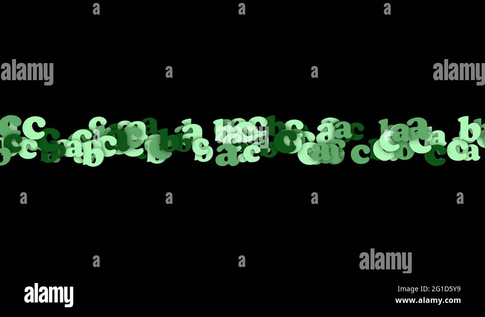 Abc green abstract font alphabet art Stock Videos & Footage - HD and 4K ...