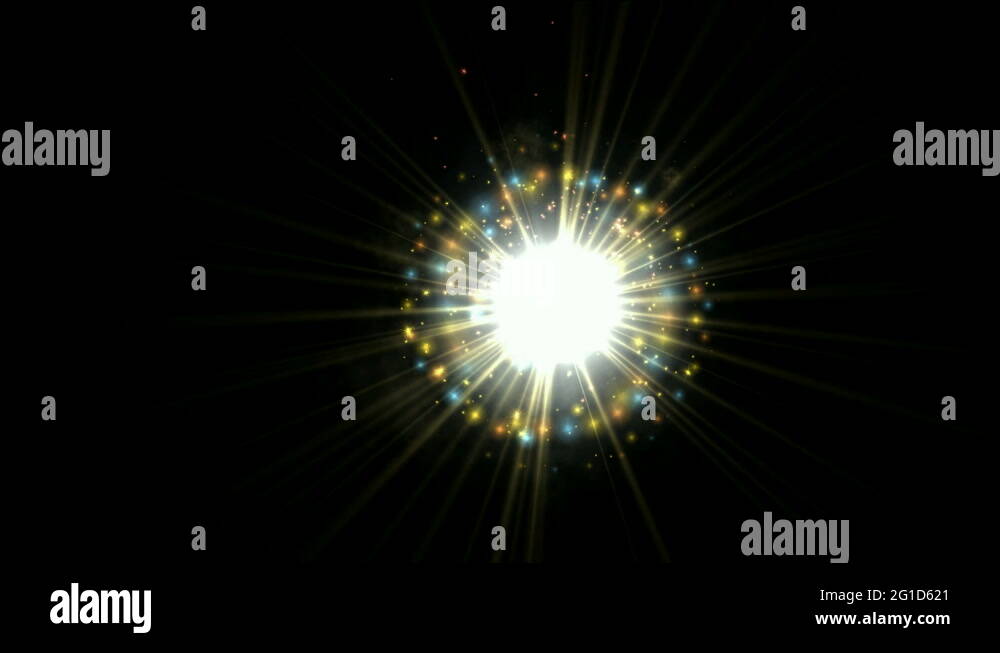 Explosion ray light fire flame star radiation particle,spark energy ...