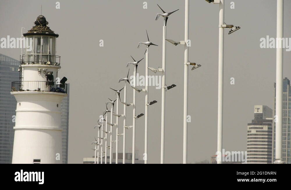 Lighthouse and wind turbine Stock Videos & Footage - HD and 4K Video ...