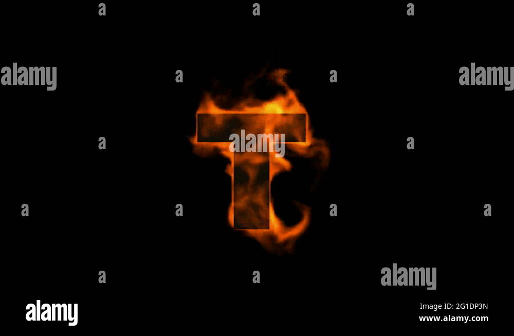 fire letter T Stock Video Footage - Alamy