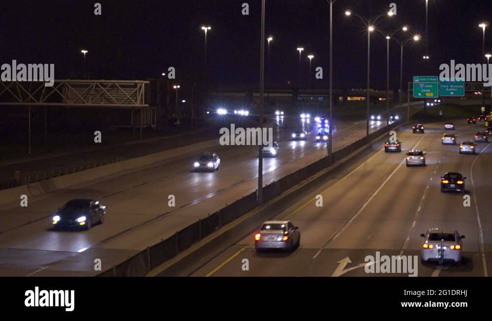 Night Highway Traffic Stock Video Footage - Alamy