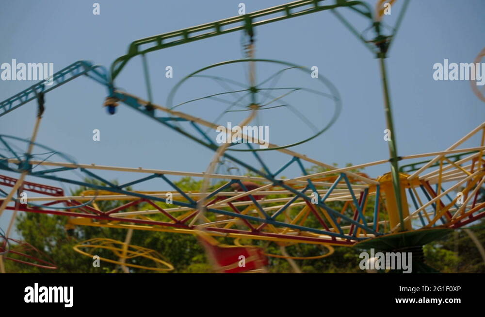 Carousel Moving Up Stock Video Footage - Alamy