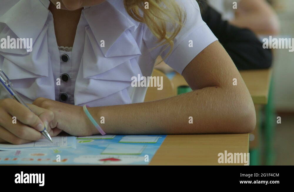 Lesson at primary school Stock Video Footage - Alamy