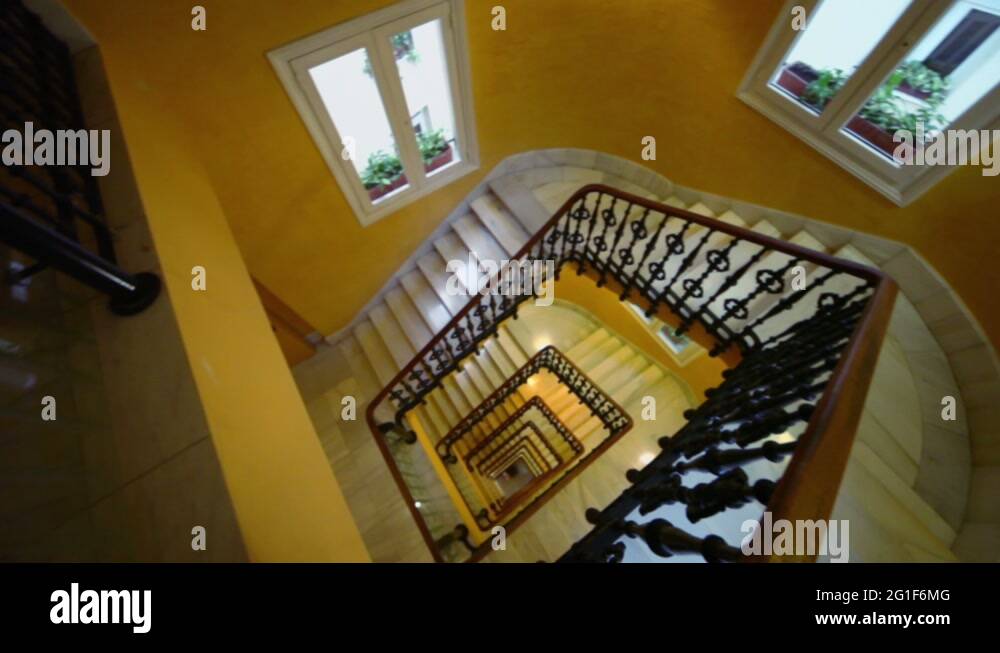 Spiral staircase rectangular Stock Videos & Footage - HD and 4K Video ...