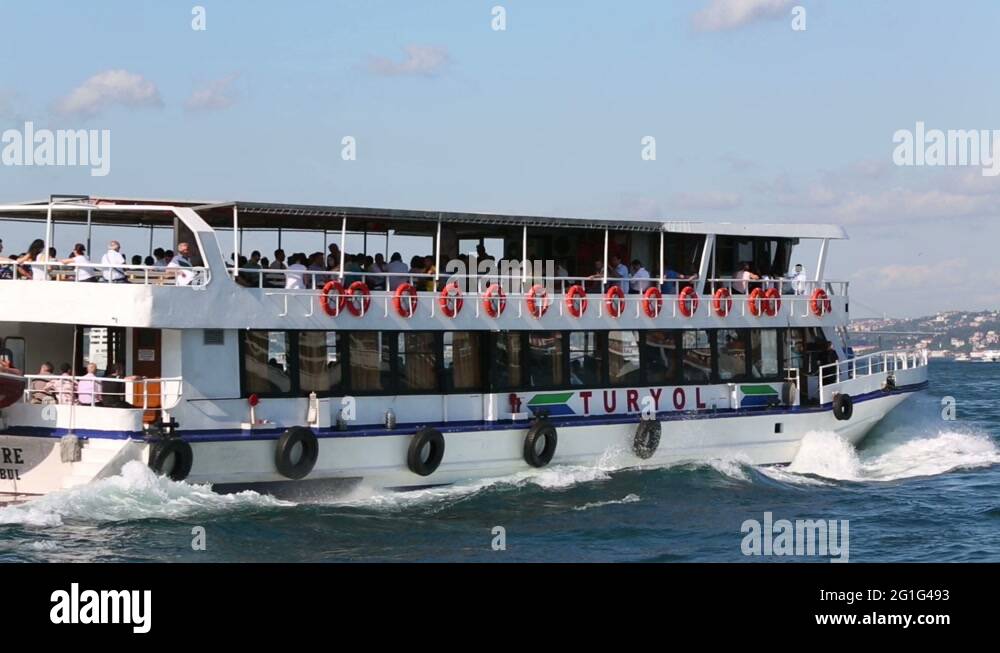 Ship and Ataturk Bridge (Bosphorus Bridge) in Istanbul Stock Video ...