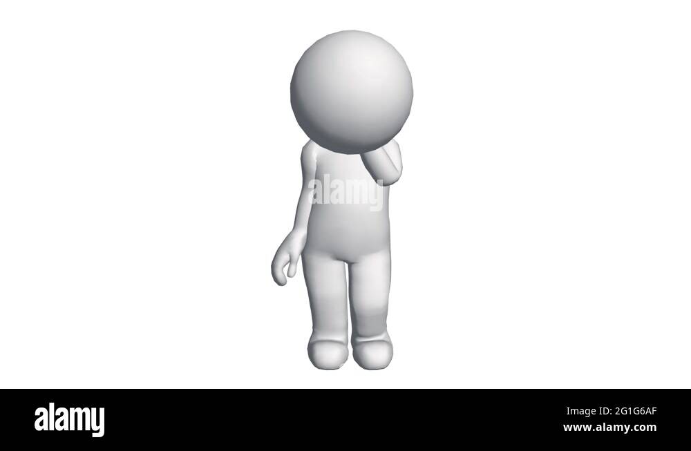 3D cartoon character depressed dejected & sad,comics people looking ...