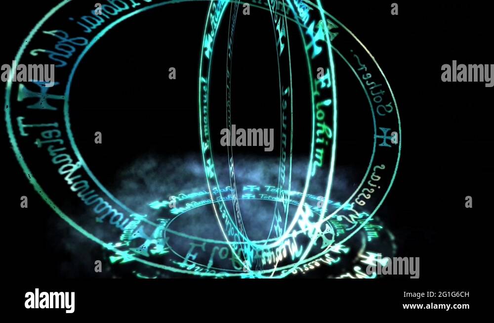 rotating christ rune rounds,dazzling energy rays Stock Video Footage ...