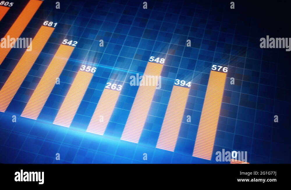 modern business graph chart seamless loop animation Stock Video Footage ...
