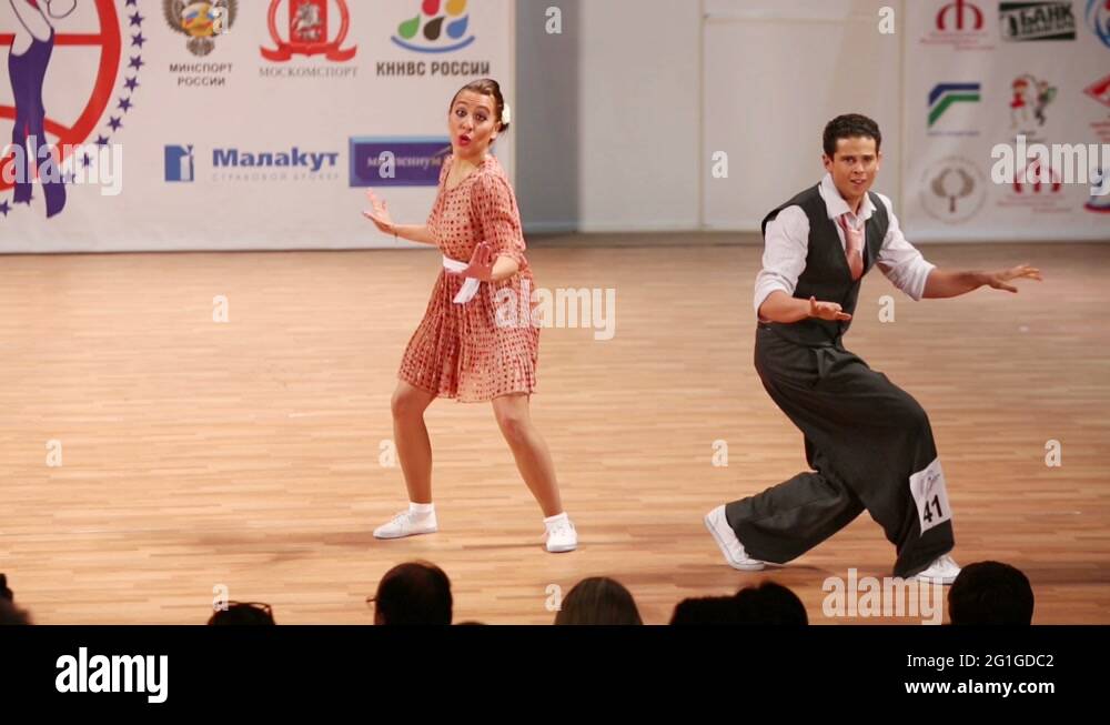 Pair dance boogie-woogie on World championship Stock Video Footage - Alamy