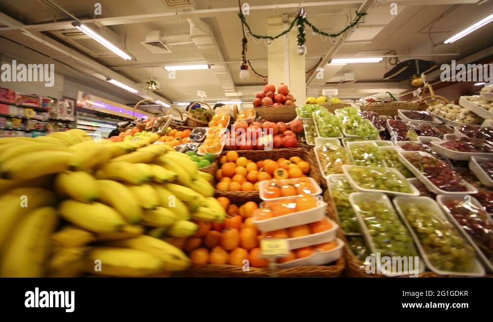 Fruit section in supermarket Stock Videos & Footage - HD and 4K Video ...