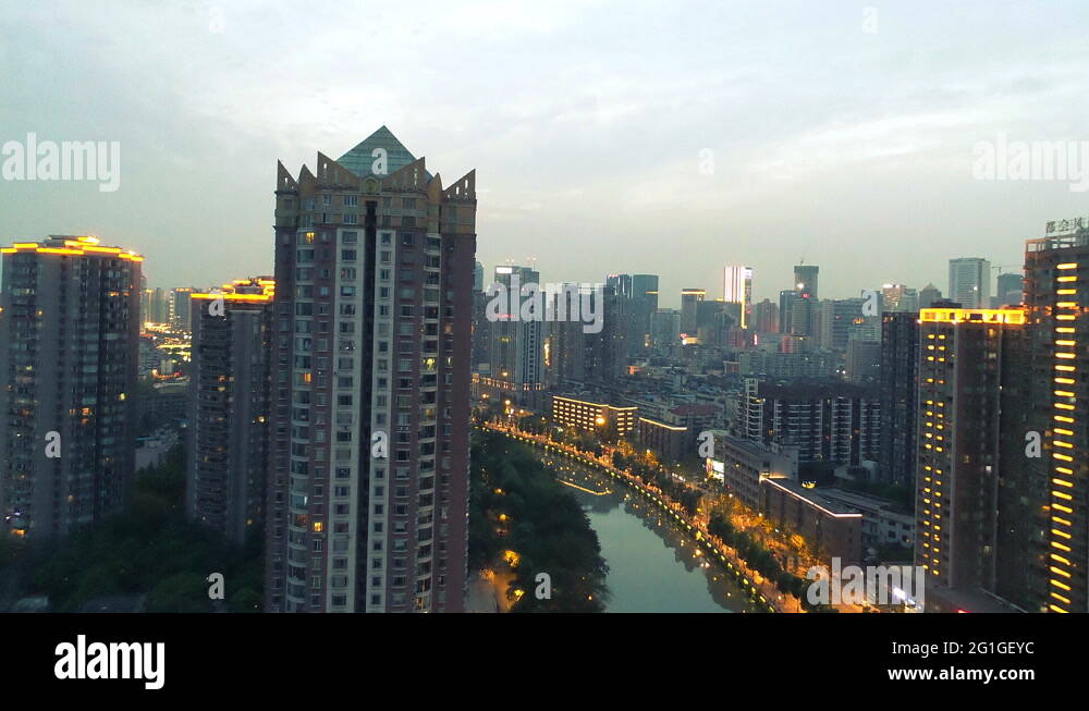 China city night scene, HD Stock Video Footage - Alamy
