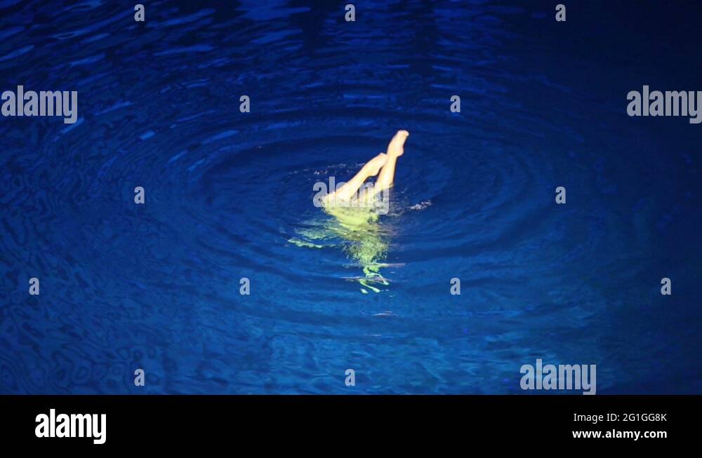 Performance of swimmer in Swimming Pool of Sports complex Stock Video ...