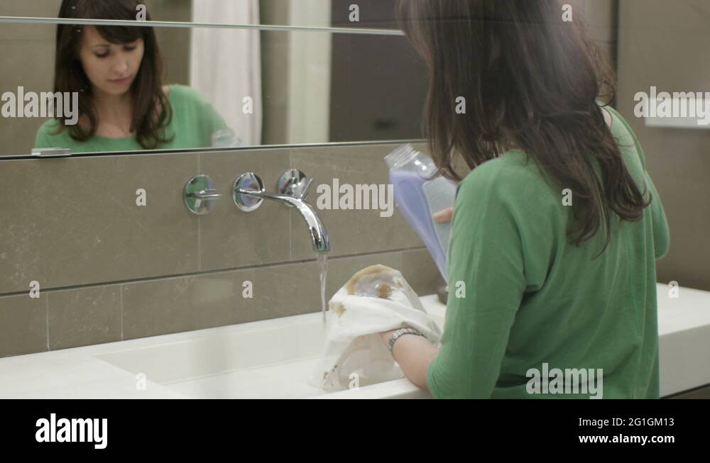 handwashing with liquid detergent Stock Video Footage - Alamy