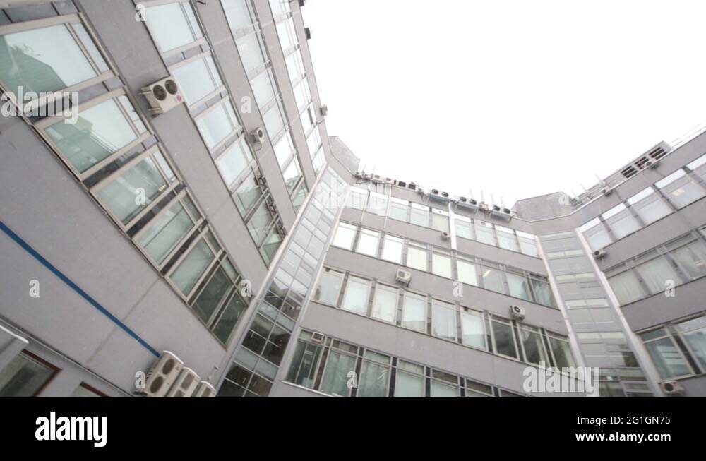 Part of facade of office building sky office Stock Videos & Footage ...