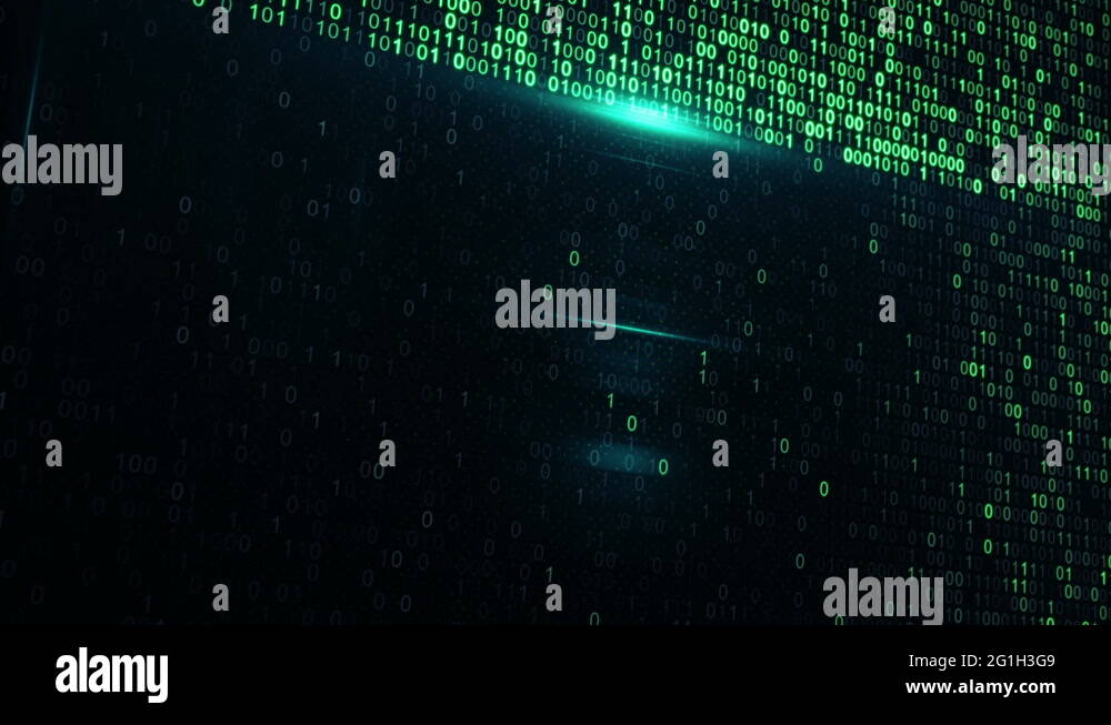 digital binary data scan loop background Stock Video Footage - Alamy