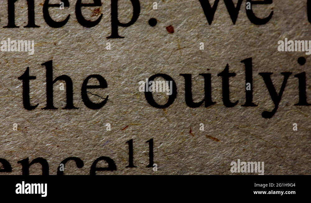 Text moves on a paper very close up in 3840X2160 4K UHD video Stock ...