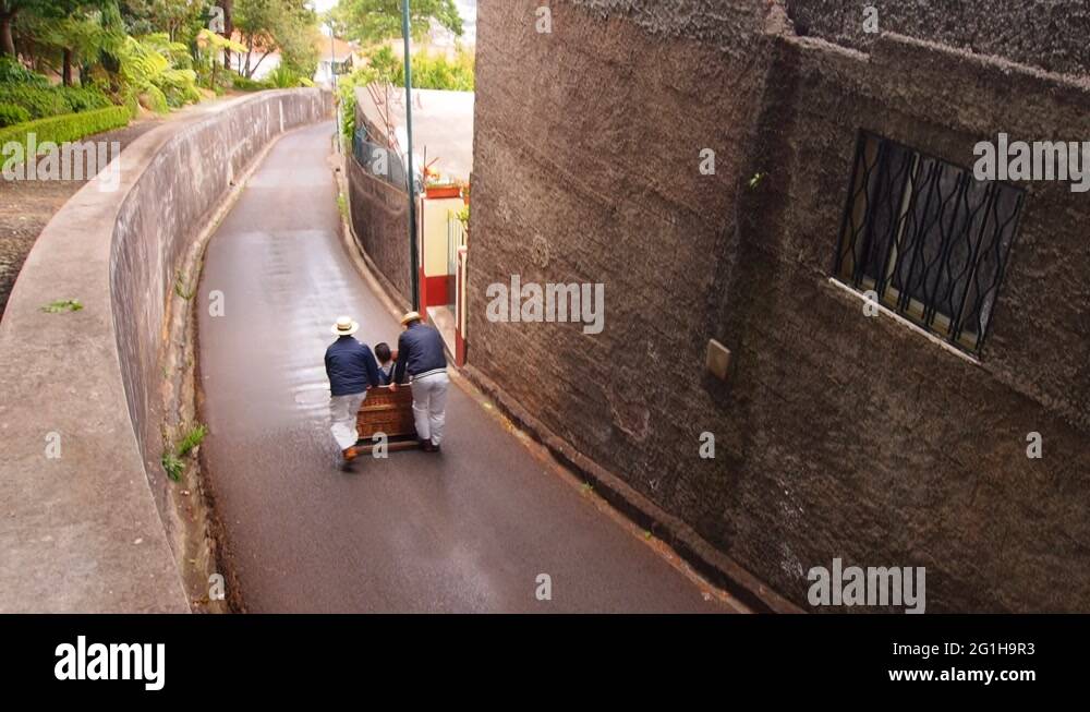 Madeira wicker toboggan madeira Stock Videos & Footage - HD and 4K ...