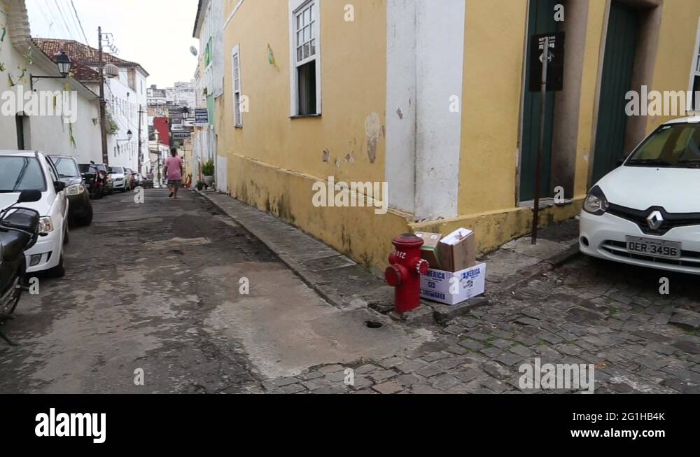 Intersection of Narrow Streets with Residential Houses in the ...