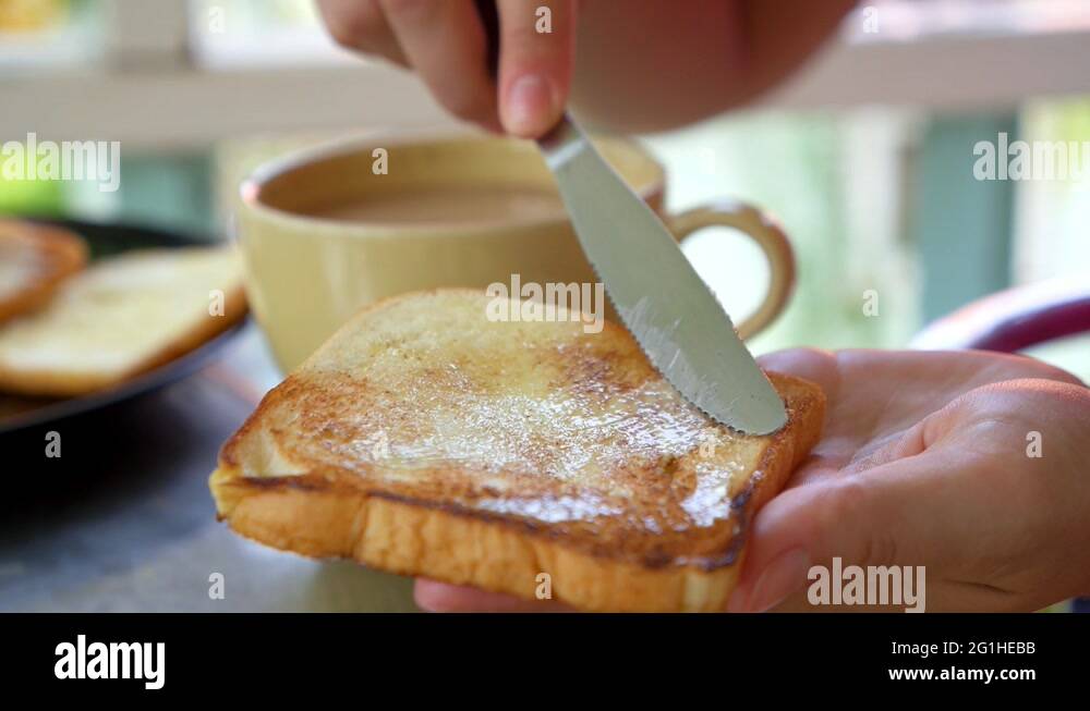 Continental breakfast toast jam Stock Videos & Footage - HD and 4K ...