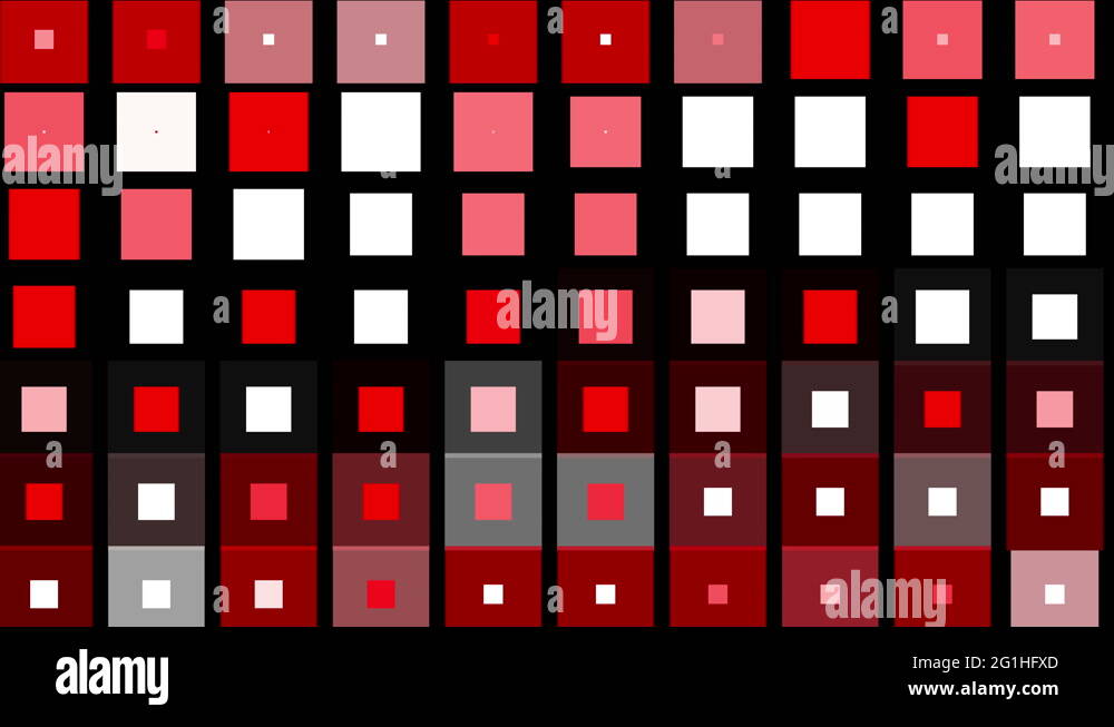 4k vj square neon light array matrix background&cube big data database ...