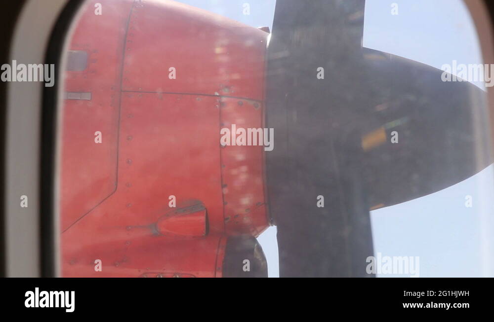 rotating aircraft engine propeller closeup Stock Video Footage - Alamy