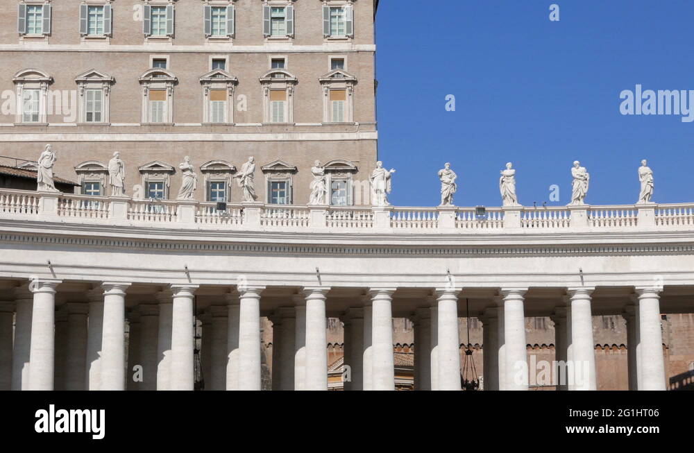 Colonnade column vatican rome Stock Videos & Footage - HD and 4K Video ...