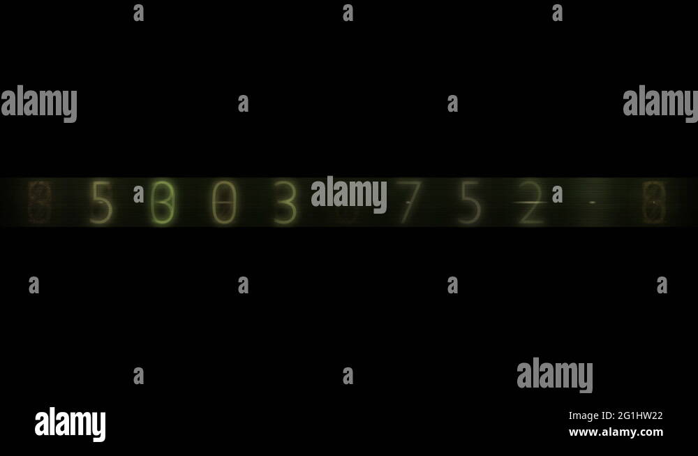 4k numbers scrolling across the screen,finance digital tech data ...