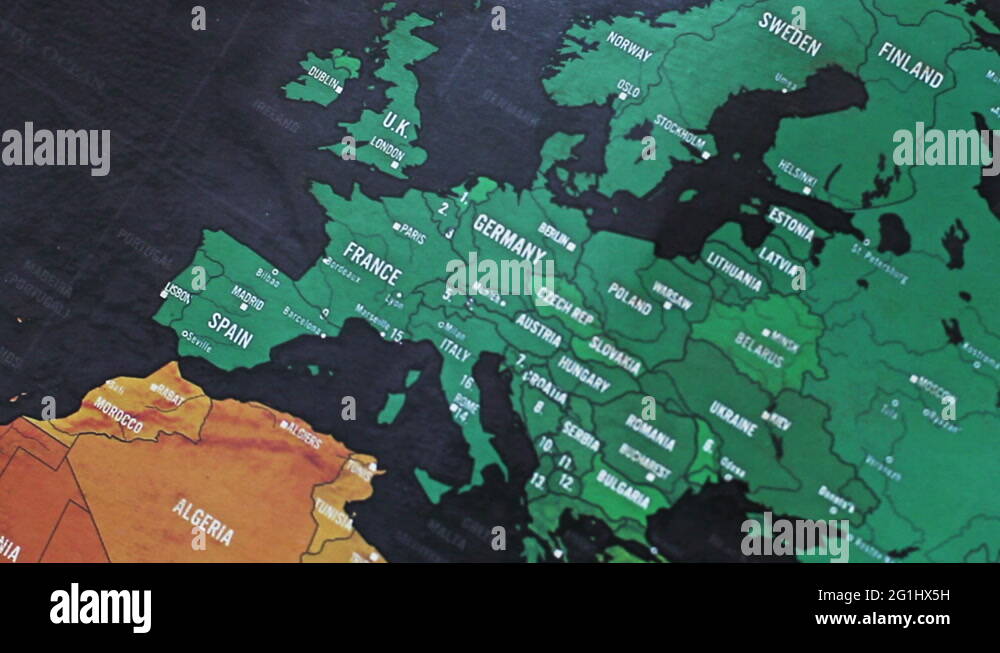 Texture map of europe Stock Videos & Footage - HD and 4K Video Clips ...