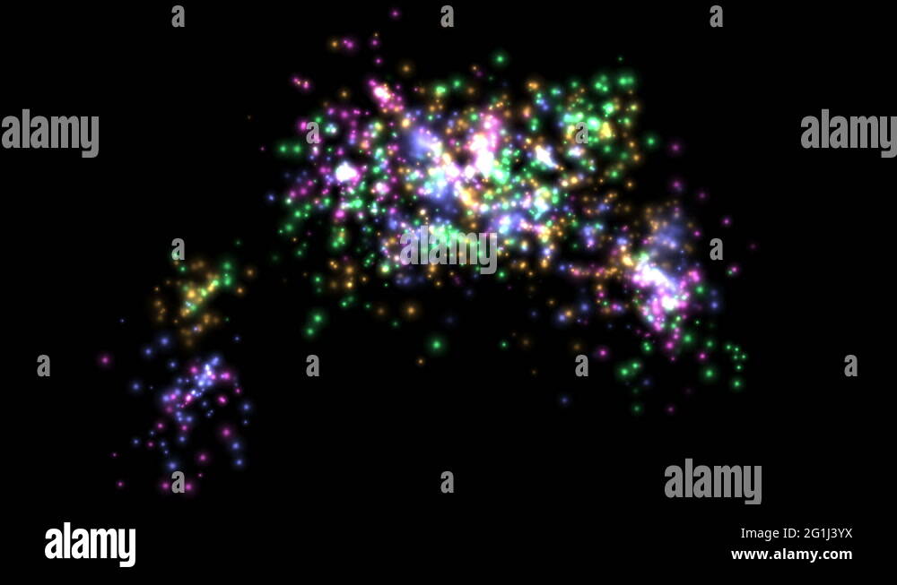 4k Abstract color flame firework background,holiday explosions particle ...