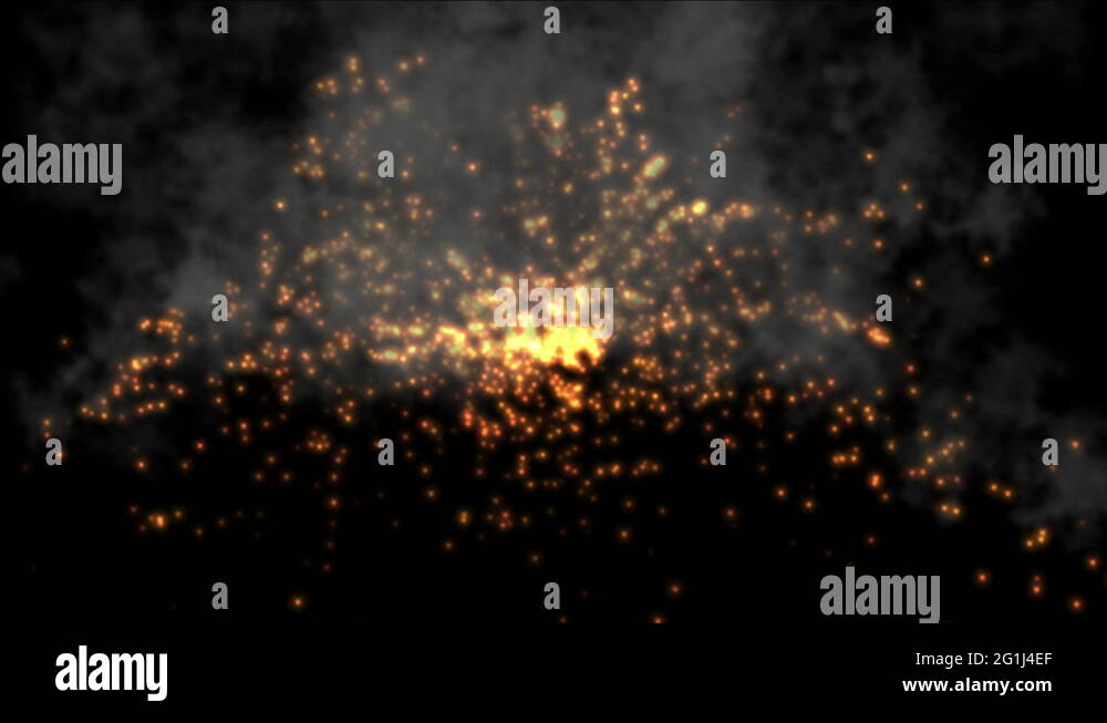 4k Abstract smoke flame firework background,holiday explosions particle ...