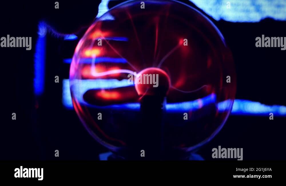 Plasma Ball - a transparent sphere filled with rarefied inert gas ...