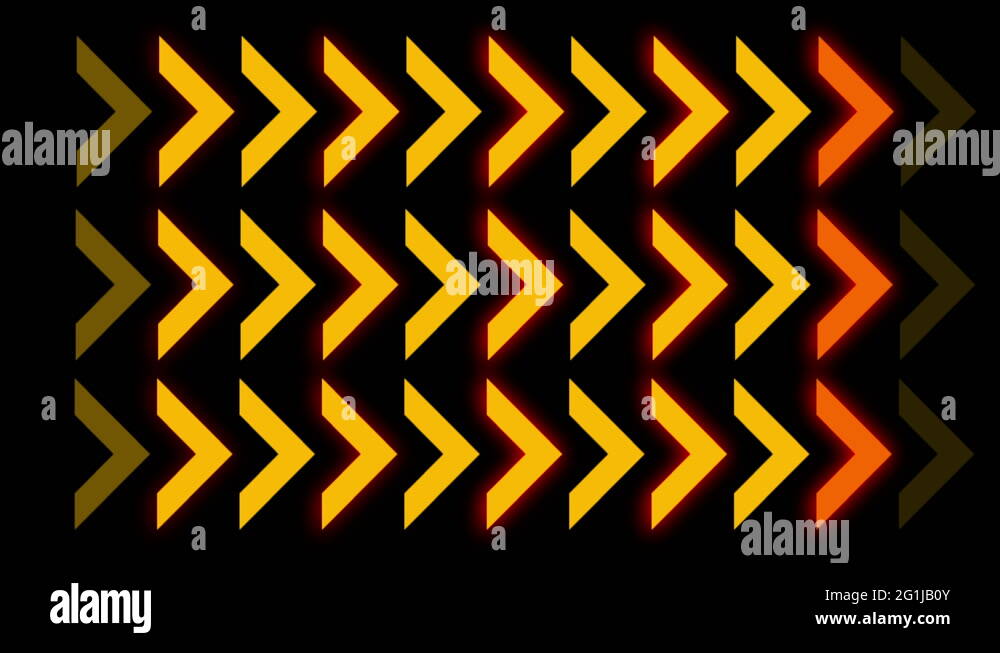 4k Direction arrow queue design signs background,game software process ...