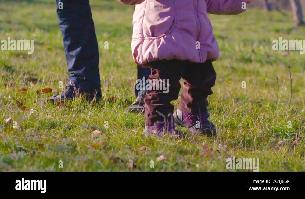 steps of a little girl Stock Video Footage - Alamy