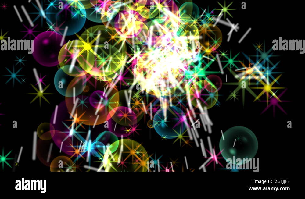 4k Stars particle firework background,fire energy,gunpowder bubble ...