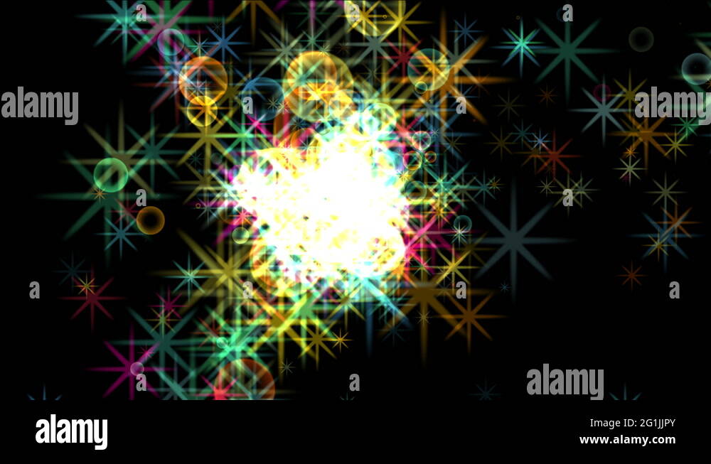 4k Stars particle firework background,fire energy,gunpowder bubble ...