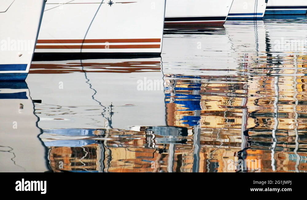 Yachts and reflection in water Stock Videos & Footage - HD and 4K Video ...