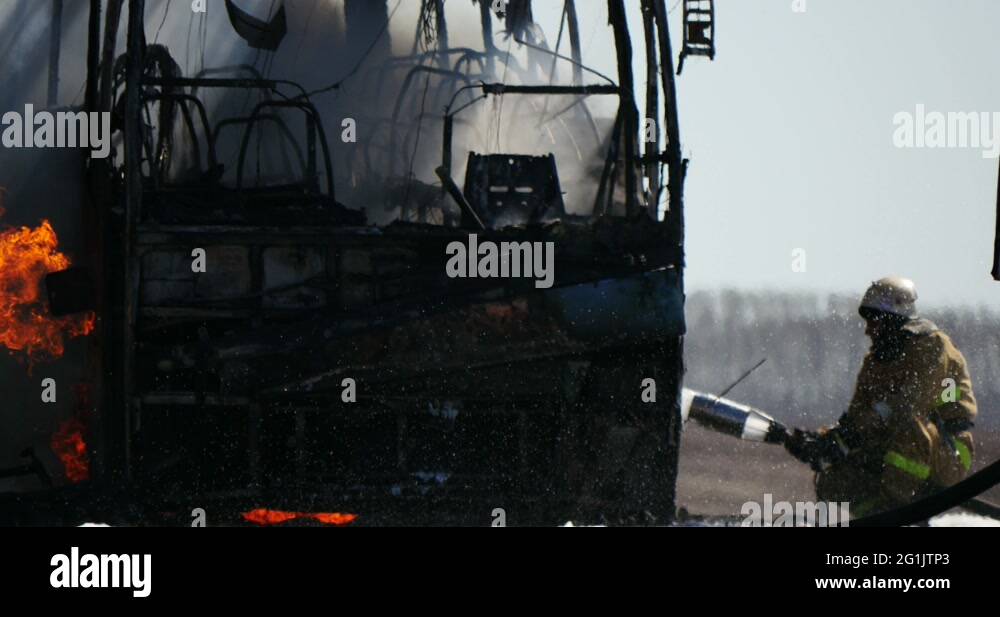 Firefighter bus Stock Videos & Footage - HD and 4K Video Clips - Alamy