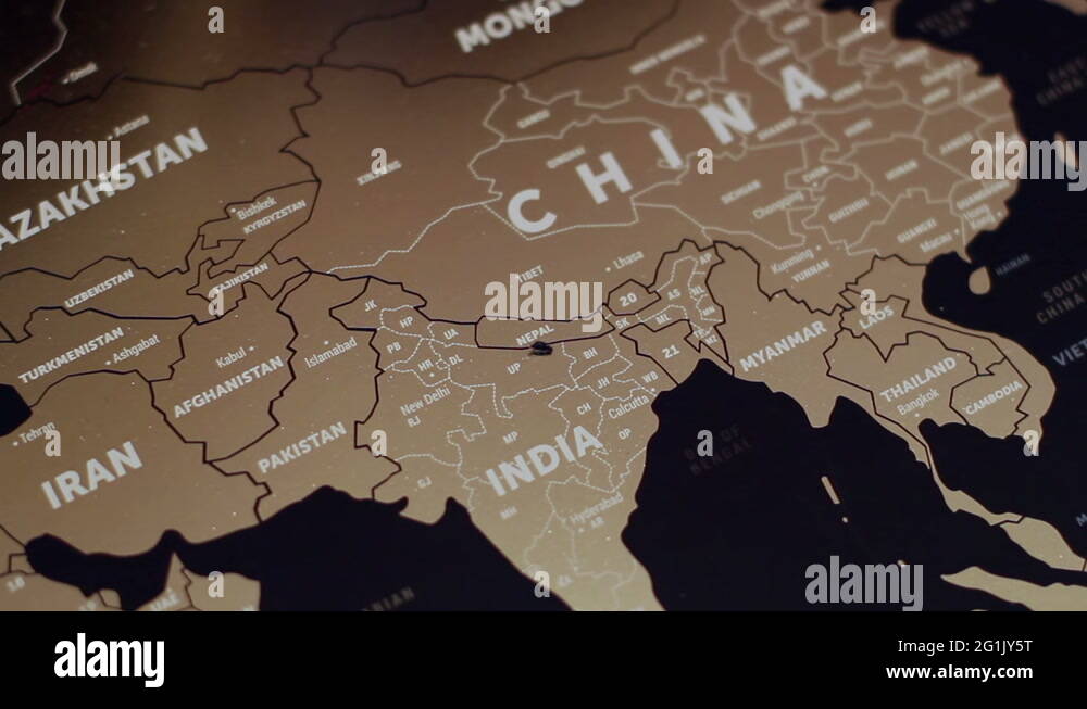 Asia On World Map 16 Stock Video Footage - Alamy