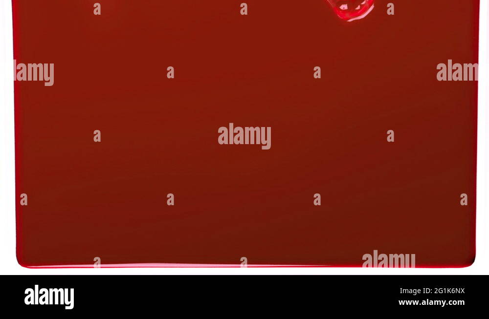 red paint fills up screen, isolated on white FULL HD with alpha matte ...