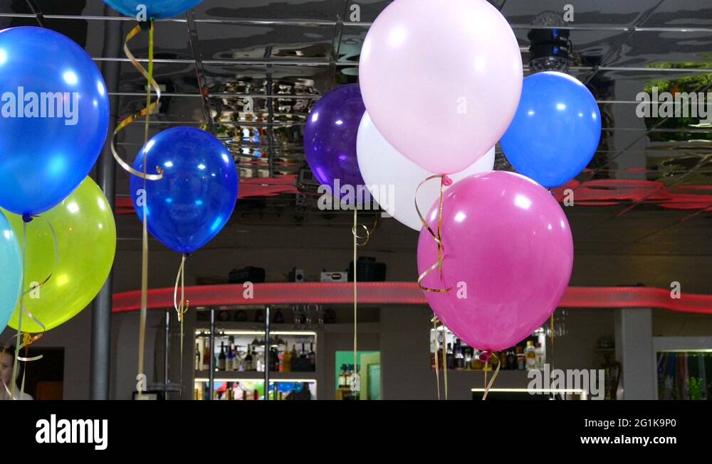 Balloons hang from the ceiling Stock Videos & Footage - HD and 4K Video ...