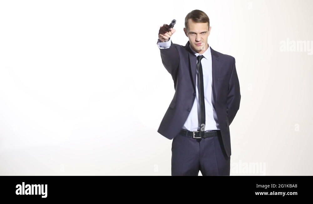 body language. man in business suit isolated white background. Training ...