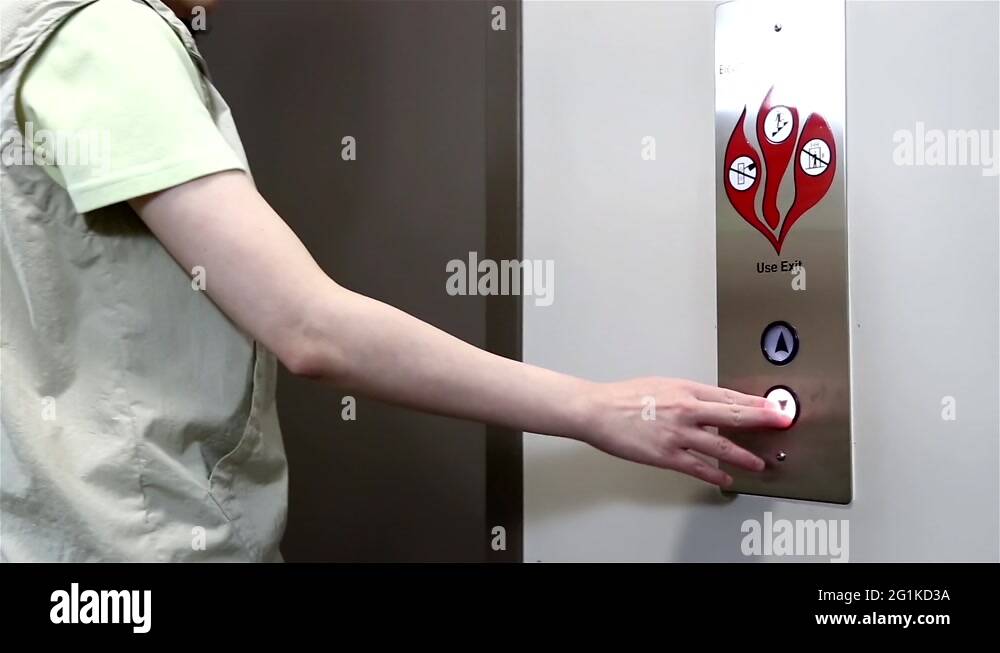 Elevator down button Stock Videos & Footage - HD and 4K Video Clips - Alamy