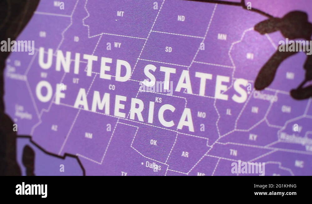 USA On World Map Review Stock Video Footage - Alamy