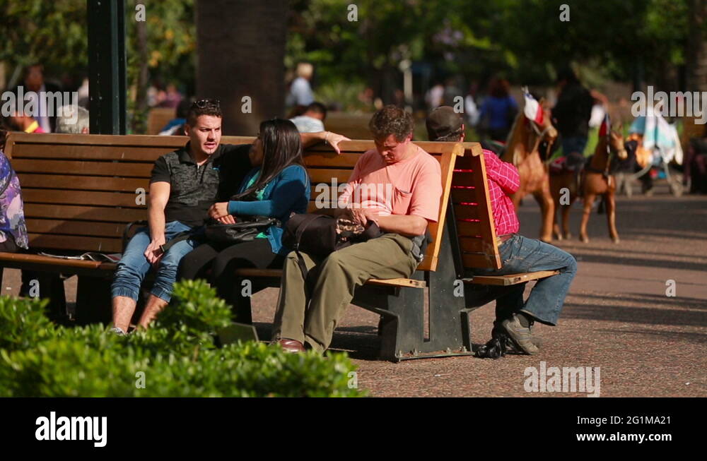Park and benches crowd of people Stock Videos & Footage - HD and 4K ...