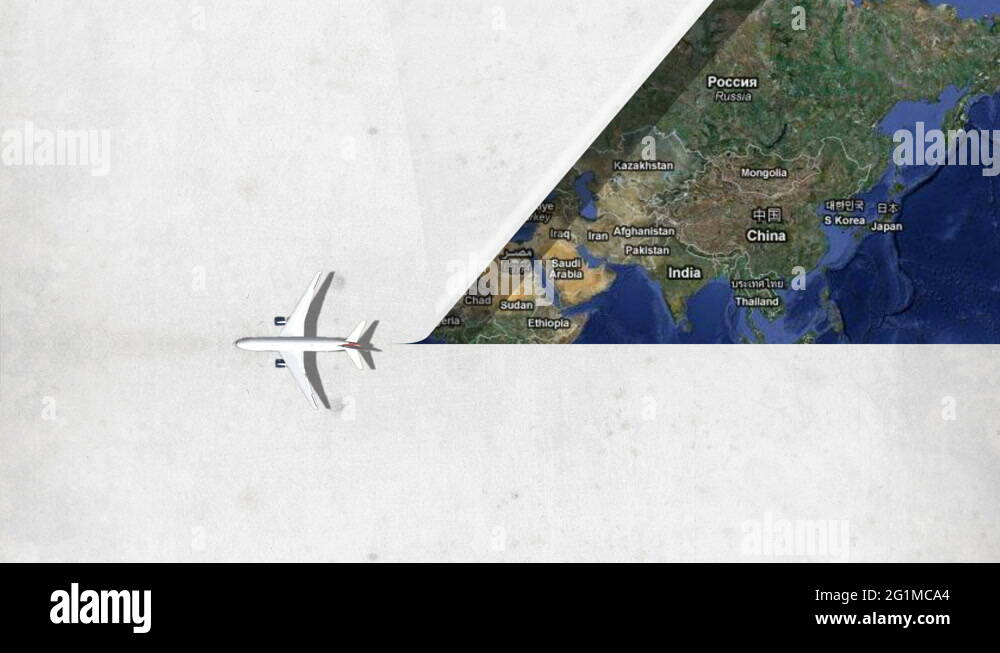 Commercial airliner over continent Stock Videos & Footage - HD and 4K ...