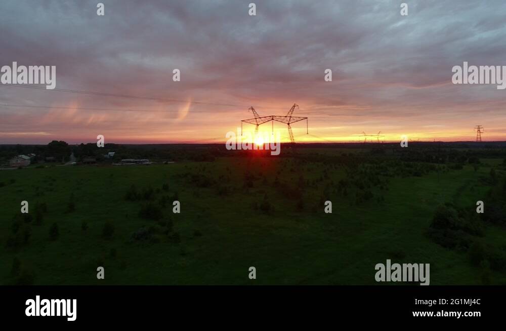 Electricity pylon power line Stock Videos & Footage - HD and 4K Video ...