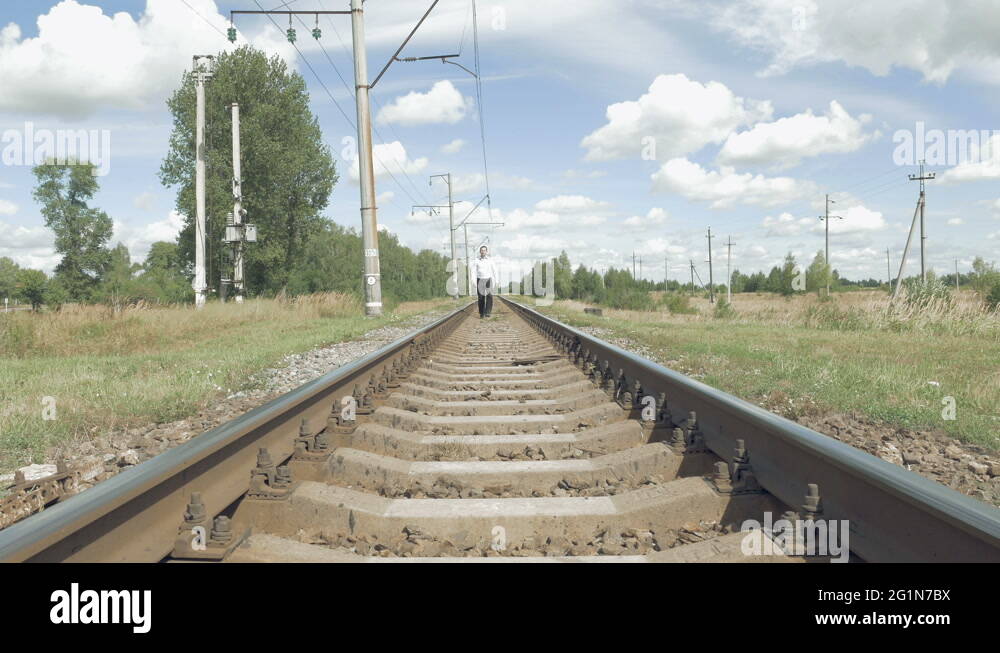Walking along railway tracks Stock Videos & Footage - HD and 4K Video ...