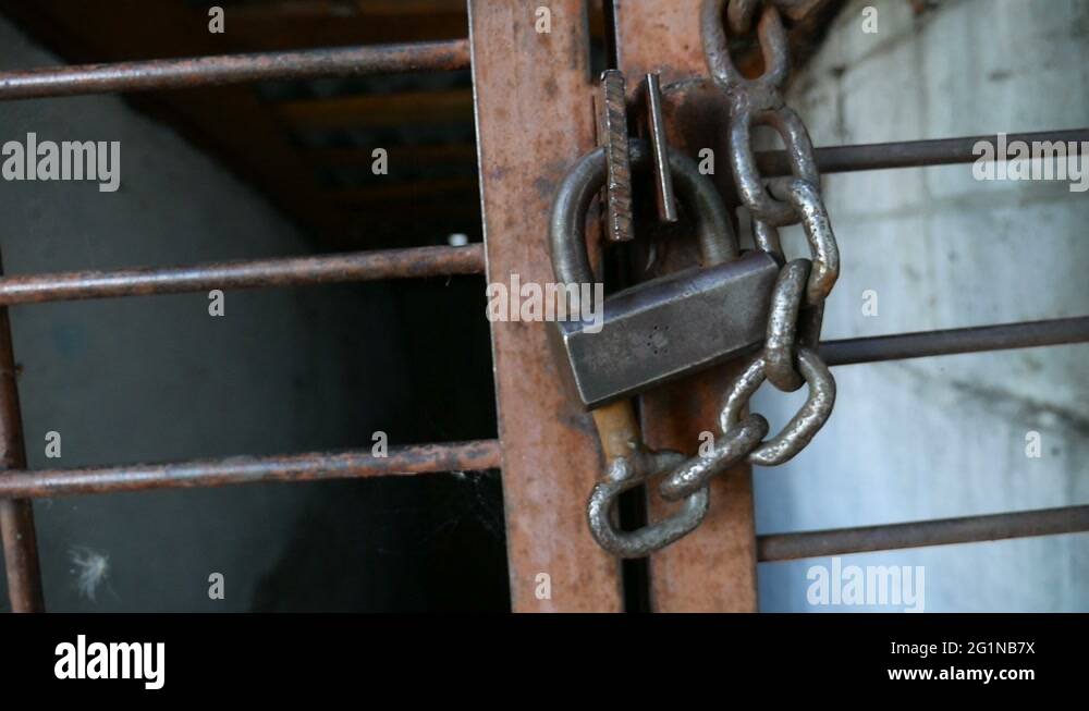 Iron grill lock Stock Videos & Footage - HD and 4K Video Clips - Alamy