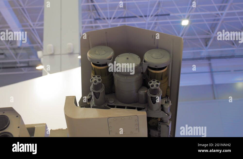 Anti-aircraft missiles with laser guidance Stock Video Footage - Alamy