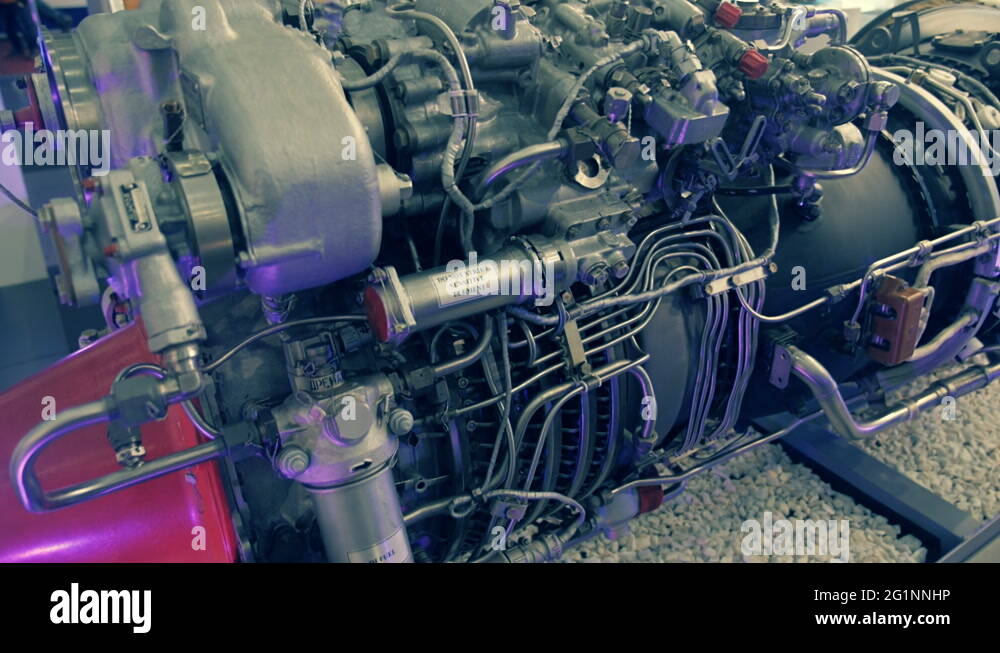 The structure of the aircraft engine Stock Video Footage - Alamy